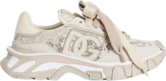 Dolce & Gabbana Femme, Chaussures, Beige, Taille: 38 1/2 EU Country Road Baskets en Dentelle