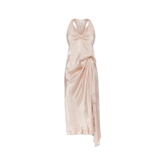 Maison Margiela Kleid mit Spitzenbesatz - - Dresses - Damen - Rosa - XS