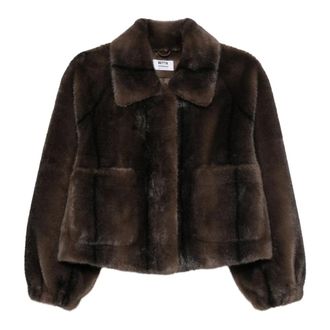 Betta Corradi Kunstpelzjacke - - Jackets - Damen - Braun - S