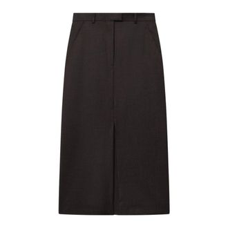 Mark Kenly Domino Tan Femme, Jupes, Brun, Taille: 40 FR Nuna Jupe L&eacute;g&egrave;re en Laine