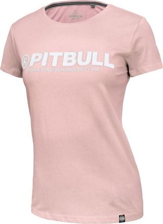 Pitbull Damen T-Shirt mit Frontdruck Baumwollshirt Tshirt Kurzarm Bluse mit Rundhalsausschnitt für Frauen Pit Bull West Coast R Tshirts XL