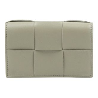 Bottega Veneta Femme, Accessoires, Vert, Taille: ONE Size Porte-cartes de visite Cassette