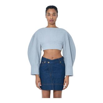 Jacquemus Damen, Oberteile, Grau, XSGr&ouml;&szlig;e