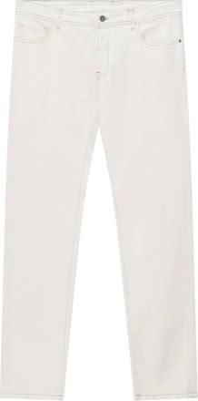 Canali Homme, Jeans, Blanc, Taille: 2XL Jean Cinq Poches