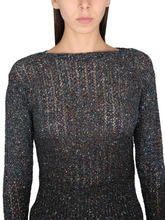 Maison Margiela Sequined Sweater - Black