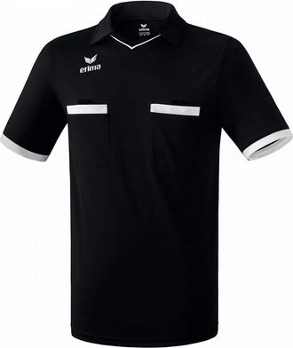Erima Herren Saragossa Schiedsrichtertrikot (3130711), schwarz/weiß, XXL
