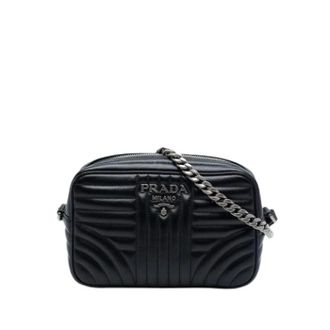 Prada Sac bandouli&egrave;re Diagramme Pre-owned - Femme - Pre-owned - Noir - Taille: ONE Size