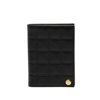 Chanel Pre-owned Coco Mark Choco Bar Lambskin Card Case - Femme - Pre-owned - Noir - Taille: ONE Size