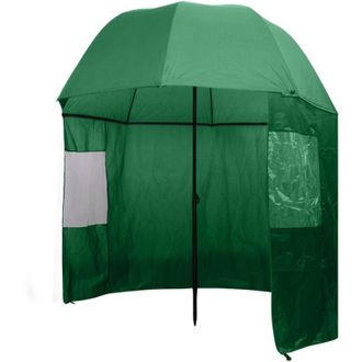 vidaXL Vidaxl - Parapluie de p&ecirc;che vert 300x240 cm - Panneaux 100 % imperm&eacute;ables - Poteaux en acier rev&ecirc;tu de poudre - Montage rapide et facile