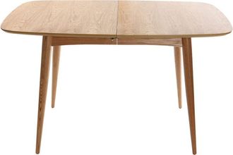 Miliboo Table à manger extensible rectangulaire en bois clair L130-160 cm nordeco