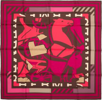 Herm&egrave;s T&uuml;cher & Schals - Scarf - Gr. unisize - in Braun - f&uuml;r Damen