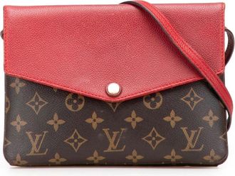 Louis Vuitton Sac bandouli&egrave;re convertible en cuir pr&eacute;-poss&eacute;d&eacute; - Femme - Pre-owned - Brun - Taille: ONE Size