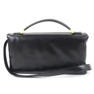 Marni Pre-owned Cuir sacs-main - Femme - Pre-owned - Noir - Taille: ONE Size