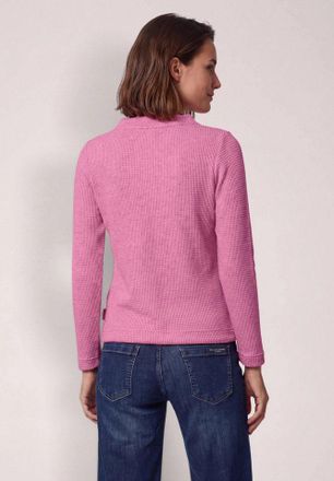 Cecil Langarmshirt aus softem Materialmix