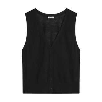 St.Agni Femme, Pulls, Noir, Taille: 40 FR Merino Wool Oupa Vest