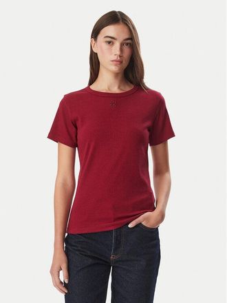 HUGO BOSS T-Shirt Deloris 50512002 Dunkelrot Slim Fit