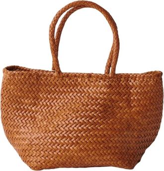 Dragon Diffusion Femme, Sacs, Brun, Taille: ONE Size Sac bandouli&egrave;re en cuir marron Grace