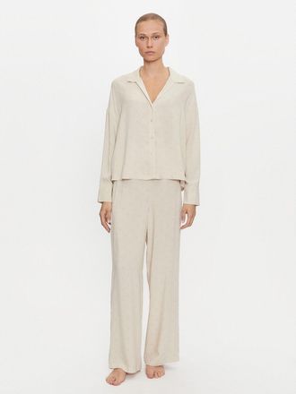 Calvin Klein Underwear Pyjama 000QS7426E Beige Relaxed Fit