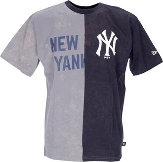 New Era Yankees Grafik Tee Storm Grau/Navy - - Tops - Herren - Mehrfarbig - M