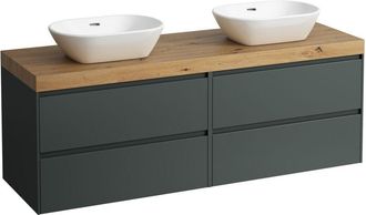 Laufen Lani Waschtischplatte wildeiche inkl. Unterschrank, 1 - Laufen