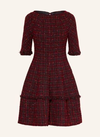 Talbot Runhof Talbot Runhof Boucl&eacute;-Kleid Mit Glitzergarn rot