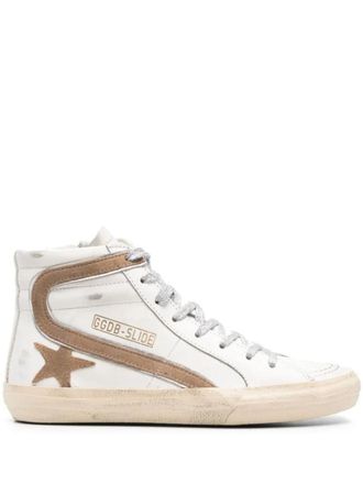 Golden Goose Low-Top Sneaker - Distressed White Leather Sneakers - Gr. 36 (EU) - in Beige - f&uuml;r Damen