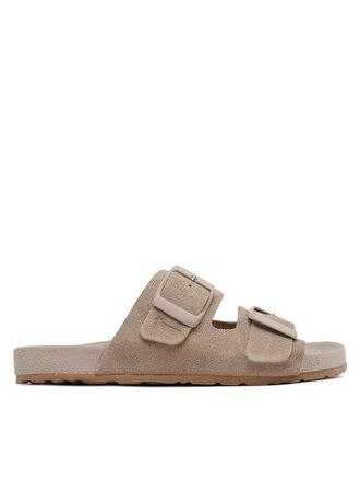 Maneb&igrave; Pantoletten Suede Traveler Nordic Sandals W 1.9 RT Braun