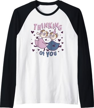Moomin Thingumy und Bob Denken an Dich Love Hearts Raglan