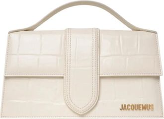 Jacquemus Femme, Sacs, Blanc, Taille: ONE Size Le Grand Bambino Suede Bag