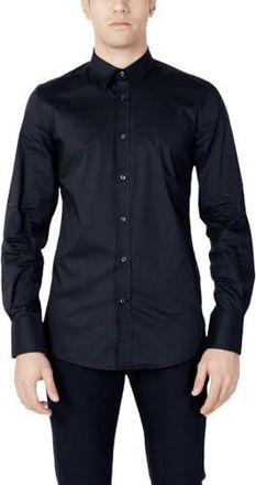 Antony Morato pour des Hommes Chemise Coupe Super Slim Milano, Bleu, M