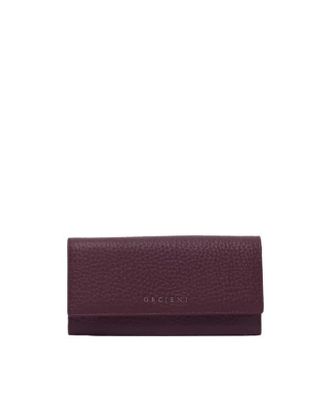 Orciani Portemonnaie - Pebbled Leather Wallet With Sophisticated Compartm - Gr. unisize - in Schwarz - f&uuml;r Damen
