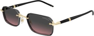 Montblanc Montblanc, unisex, Accessoires, Noir, Taille: 54 MM Mb0483S Lunettes de soleil