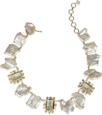 Bounkit Jana Halskette mit Barockperlen - Gold