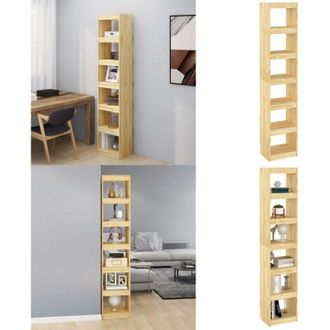 vidaXL Bibliothèque/Séparateur de pièce 40x30x199 cm pin massif - Bibliothèque - Meuble De Rangement - Étagère - Séparateur De Pièces - Bibliothèque En Bois
