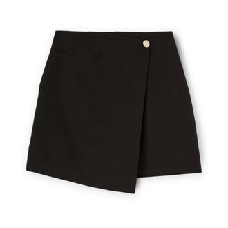Motivi Femme, Jupes, Noir, Taille: 34 FR Jupe portefeuille courte