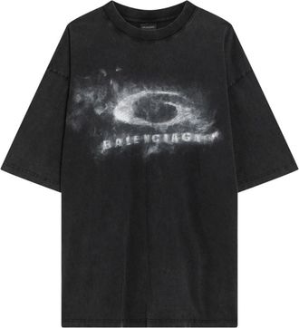 Balenciaga Medium Fit T-Shirt - - Tops - Herren - Schwarzk - XL