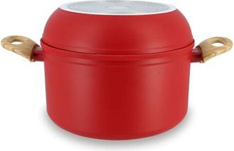 Menastyl Cuisson Batterie de Cuisine Empilable - Gamme The Super Ball - 98% dAluminium Recyclé - Compact - Revêtement Céramique Antiadhésif - Tous Feux dont Induction 