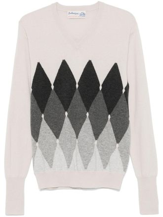 Ballantyne pull à motif de losanges - Tons neutres