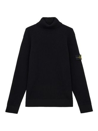 Stone Island Pull Col Bateau - Noir