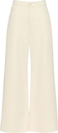 Max Mara Pantalon large Canneti - Femme - Pantalons - Beige - Taille: 40 FR