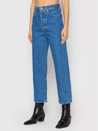 Levi's Jeans Ribcage Ankle 72693-0117 Blau Straight Fit