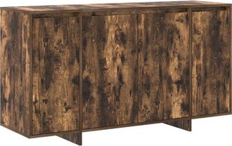 vidaXL Vidaxl - Buffet Chêne fumé 135 x 41 x 69 cm Bois dingénierie