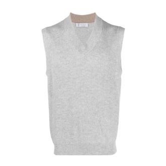 Brunello Cucinelli Homme, Pulls, Beige, Taille: M Pull en cachemire