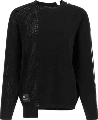 Yohji Yamamoto Pull Col Rond - Noir