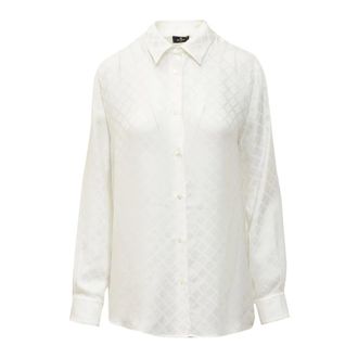 Etro Femme, Blouses et Chemises, Blanc, Taille: 40 FR Silk Jacquard Shirt