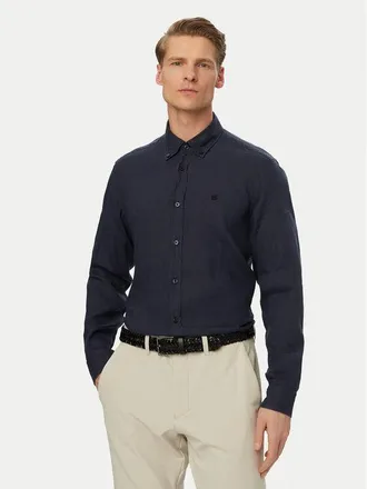 HUGO BOSS Hemd H-Liam 50556077 Dunkelblau Regular Fit