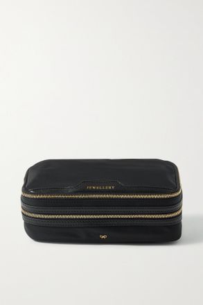 Anya Hindmarch Trousse &Agrave; Bijoux En Econyl Et En Cuir Textur&eacute; - Net Sustain - Noir