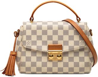 Louis Vuitton Hobo Bags - Damier Azur Croisette - Gr. unisize - in Wei&szlig; - f&uuml;r Damen