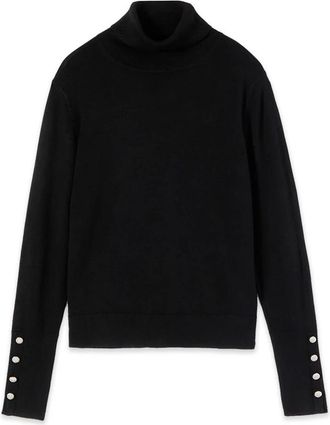 Oltre Rollkragenpullover - - Knitwear - Damen - Schwarzk - S