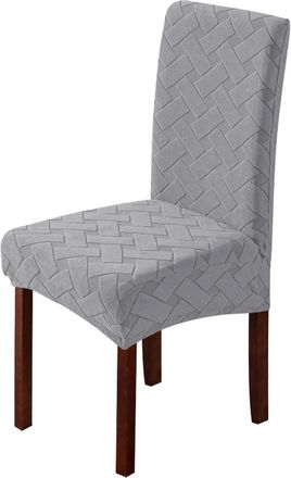 Generic Schicker Jacquard Stuhlhussen Set F&uuml;r 2,4,6,8 St&uuml;hle - Stretch Bez&uuml;ge Mit Hoher R&uuml;ckenlehne, Waschbar & Universell - Perfekt F&uuml;r Esszimmer, K&uuml;che, Hoc